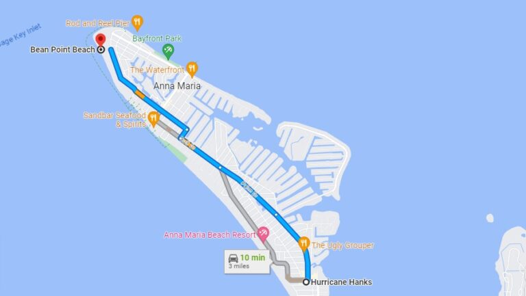 Secret Spots on Anna Maria: Bean Point Beach - Hurricane Hanks Grill ...